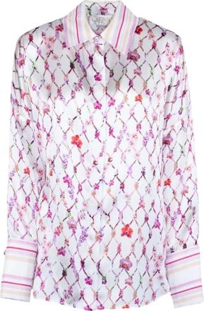 Genny Femme, Blouses et Chemises, Multicolore, Taille: 38 FR Chemise Ray&eacute;e &agrave; Imprim&eacute; Floral