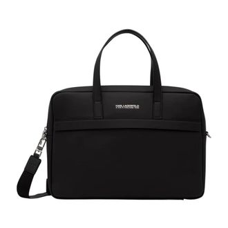 Karl Lagerfeld Sacoche pour ordinateur portable K/Essential - Homme - Sacs - Noir - Taille: ONE Size