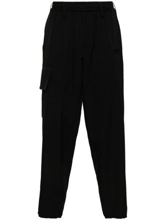 Yohji Yamamoto pantalon en laine - Noir