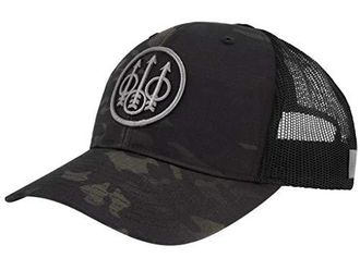 Beretta Chapeau de Camionneur Multicam &agrave; Dos en Maille pour Homme, Noir Multicam, Taille Unique, Noir Multicam, Taille Unique