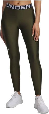 Under Armour HeatGear Authentics Damen-Leggings, Expedition Gr&uuml;n/Wei&szlig;, X-Klein
