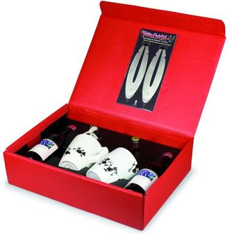 Take 2 Germany Take2 26070 Feuerteufel Geschenk Box, Edelstahl Porzellan, 8-teiliges Set