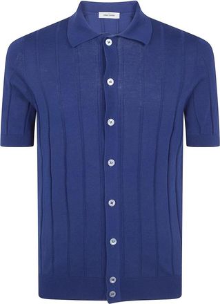 Gran Sasso Homme, Pulls, Bleu, Taille: 2XL Short Sleeves Shirt