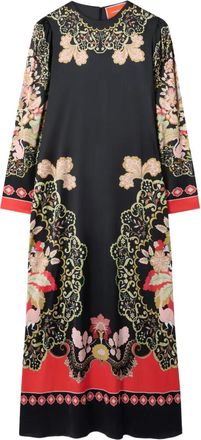 La DoubleJ Clingy Swing placed long-sleeve maxi dress - Noir