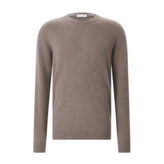 Roberto Collina Rundhals-Strickware - - Knitwear - Herren - Braun - L
