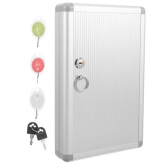 Aboofan Aluminium schl&uuml;sselkasten mit Schloss Wandmontage Robuster Schl&uuml;sselsafe zur Sicheren Aufbewahrung Abschlie&szlig;barer Schl&uuml;sselaufbewahrungskasten f&uuml;r Hau