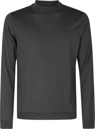 Roberto Collina Col roul&eacute;s - Homme - Pulls - Vert - Taille: S