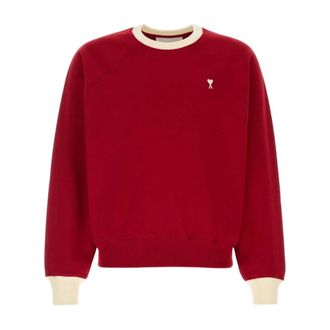 Ami SweaT-shirt Quota Bicolore - Homme - Sweatshirts et sweats &agrave; capuche - Rouge - Taille: M