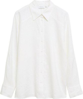 Comma Langarmbluse Bluse Bluse aus Leinenmix mit Fledermaus&auml;rmeln