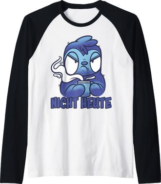 Jimbeels Nicht Heute Faultier Lustiger Kaffee Morgenmuffel Spruch Raglan