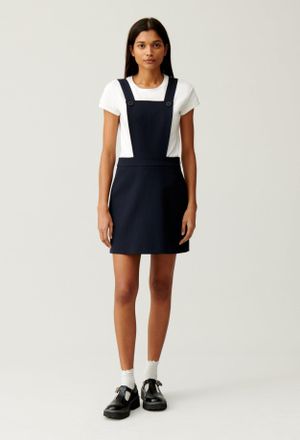 Claudie Pierlot Robe courte bretelles marine