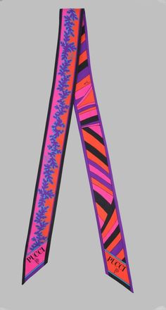 Emilio Pucci Printed Silk Bandeau Scarf - Purple