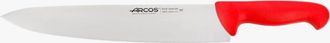 Arcos Kochmesser Professionell - Edelstahlklinge NITRUM 300 mm - Langlebigkeit und Pr&auml;zision - Roter Polypropylen-Griff - Serie 2900