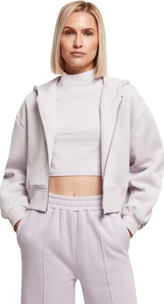 Urban Classics Damen Ladies Short Oversized Zip Jacket Sweatshirt, softlilac, 3XL