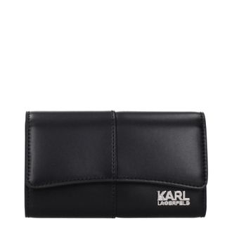 Karl Lagerfeld Cor&eacute;e Femmes Portefeuille Polyur&eacute;thane Noir