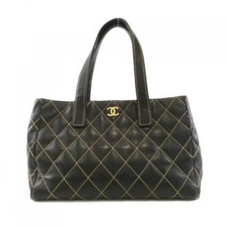 Chanel Pre-owned Wild Stitch Calf Handbag - - Pre-owned - Damen - Schwarzk - ONE SIZE