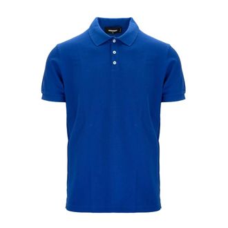 Dsquared2 Herren Polo mit Kn&ouml;pfen - - Tops - Herren - Blau - S