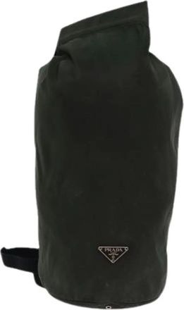 Prada unisex, Pre-owned, Noir, Taille: ONE Size Pre-owned Nylon Backpack