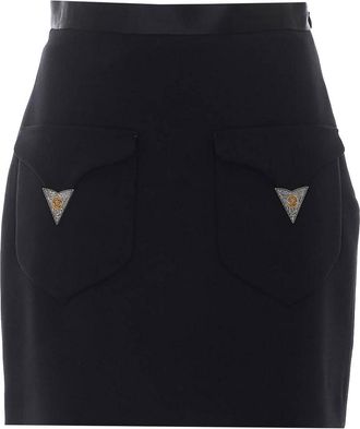 Versace Mini Jupe - Noir