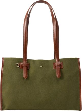 Max Mara Sac cabas Acandore - Femme - Sacs - Vert - Taille: ONE Size