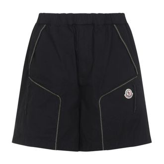 Moncler Cotton Bermuda - - Shorts - Herren - Schwarzk - S
