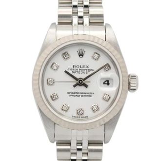 Rolex Pre-owned Montre Vintage Datejust 26mm - Femme - Pre-owned - Blanc - Taille: ONE Size