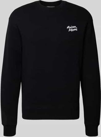 Maison Kitsun&eacute; Sweatshirt mit Label-Stitching