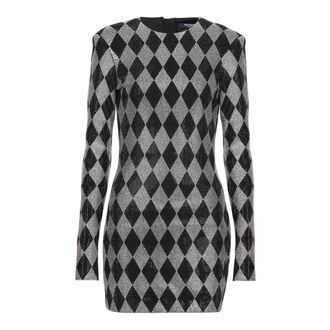 Balmain Femme, Robes, Multicolore, Taille: 38 FR Short Diamond rhinestone dress
