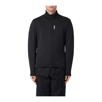 Colmar Homme, Sweatshirts et sweats à capuche, Noir, Taille: 2XL Veste en Polaire Noire à Fermeture Éclair
