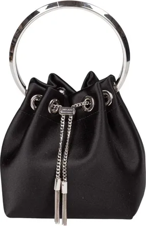 Jimmy Choo London Femme, Sacs, Noir, Taille: ONE Size Bon Bon Bucket Bag