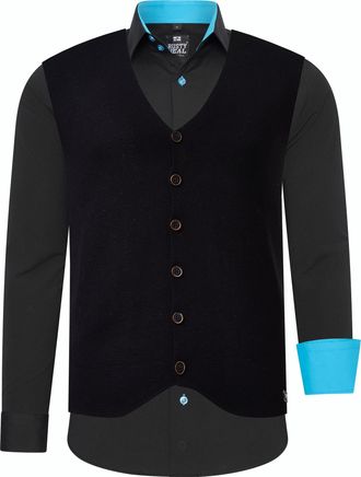 Rusty Neal Hemd mit Weste 2-teilig