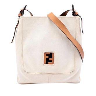 Fendi Pre-owned Canvas Crossbody Bag - - Pre-owned - Damen - Wei&szlig; - ONE SIZE