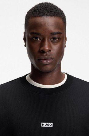 HUGO BOSS Sweatshirt Naviu mit R&uuml;ckendruck