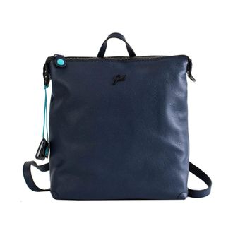 Gabs Femme, Sacs, Bleu, Taille: ONE Size Sac à dos en cuir noir pour femme