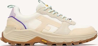 Faguo Baskets blanc et vert - HAZEL MONSTERA