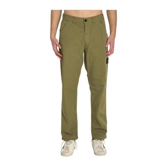 Stone Island Mercerised Cotton Ripstop Cargo Pants - - Trousers - Herren - Gr&uuml;n - W32