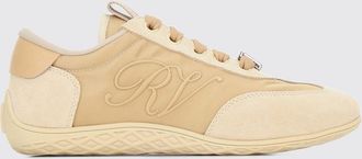 Roger Vivier Viv Low Sneakers aus Nylon und Veloursleder mit gesticktem Logo