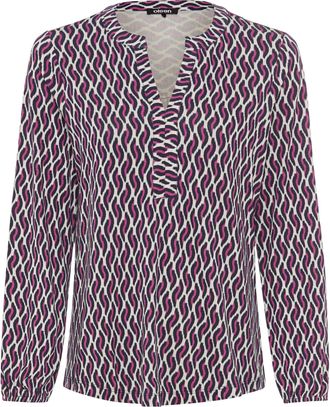 Olsen Langarmshirt, gerade geschnitten, mit Gummizug an den &Auml;rmeln