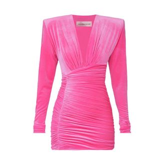 Alexandre Vauthier Schwarzes Pailletten Kurzes Kleid - - Dresses - Damen - Rosa - S