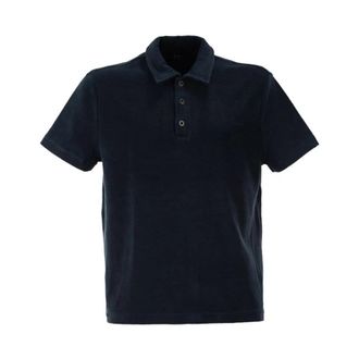 A.P.C. Klassisches Piqu&eacute;-Baumwoll-Polohemd - - Tops - Herren - Blau - L