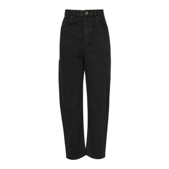Self Portrait Schwarze Denim Jeans Mit Geradem Bein - - Jeans - Damen - Schwarzk - W26