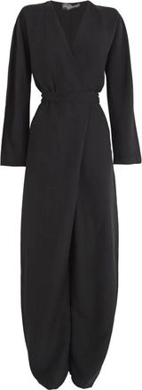 Cortana Femme, Combinaisons et Ensembles, Noir, Taille: 36 FR Mel, singe en lin et soie noire