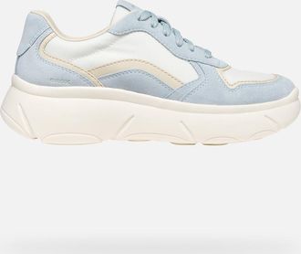 Geox Schuhe Nebula 2.0 X Dame Helles Azurblau/wei&szlig;