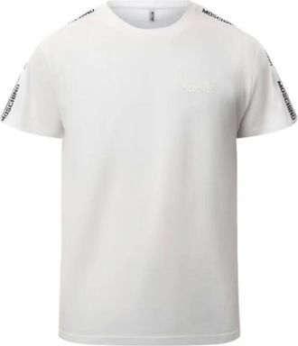 Moschino Homme, Tops, Blanc, Taille: M T-Shirt Underwear