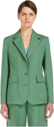 Max Mara Femme, Vestes, Vert, Taille: 36 FR Blazers