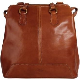 Pik&eacute; Sac &agrave; dos shopping Femme cuir v&eacute;ritable | Made in Italy, sac en cuir 2en1, sac &agrave; bandouli&egrave;re transformable en sac &agrave; dos, shopper avec compartiments zi