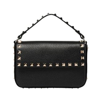 Valentino Garavani Femme, Sacs, Noir, Taille: ONE Size Mini Sac &agrave; Rabat Chic Rose Poudr&eacute;