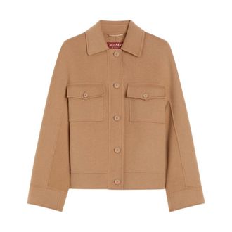 Max Mara Femme, Vestes, Brun, Taille: 38 FR Fiero Veste crois&eacute;e
