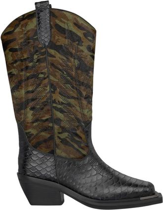 Alma En Pena Alma EN Pena, Femme, Chaussures, Multicolore, Taille: 38 EU Botte mi-imprimée