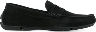 Emporio Armani Mocassins de conduite en daim - Homme - Chaussures - Noir - Taille: 41 EU